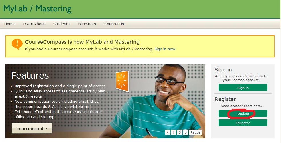Registering for Course Compass